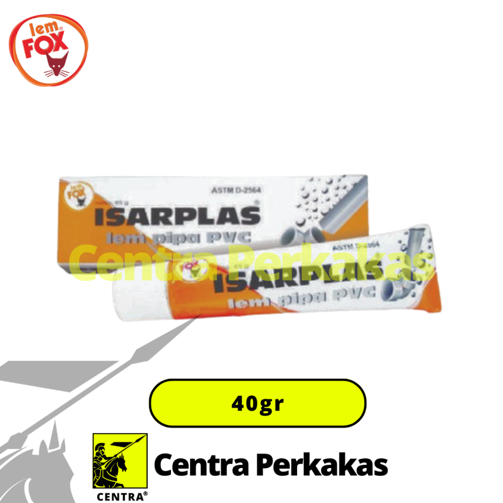 Jual FOX ISARPLAS SUPER Lem Pipa Fitting PVC 40gr-ASTM-D2564 | Shopee Indonesia