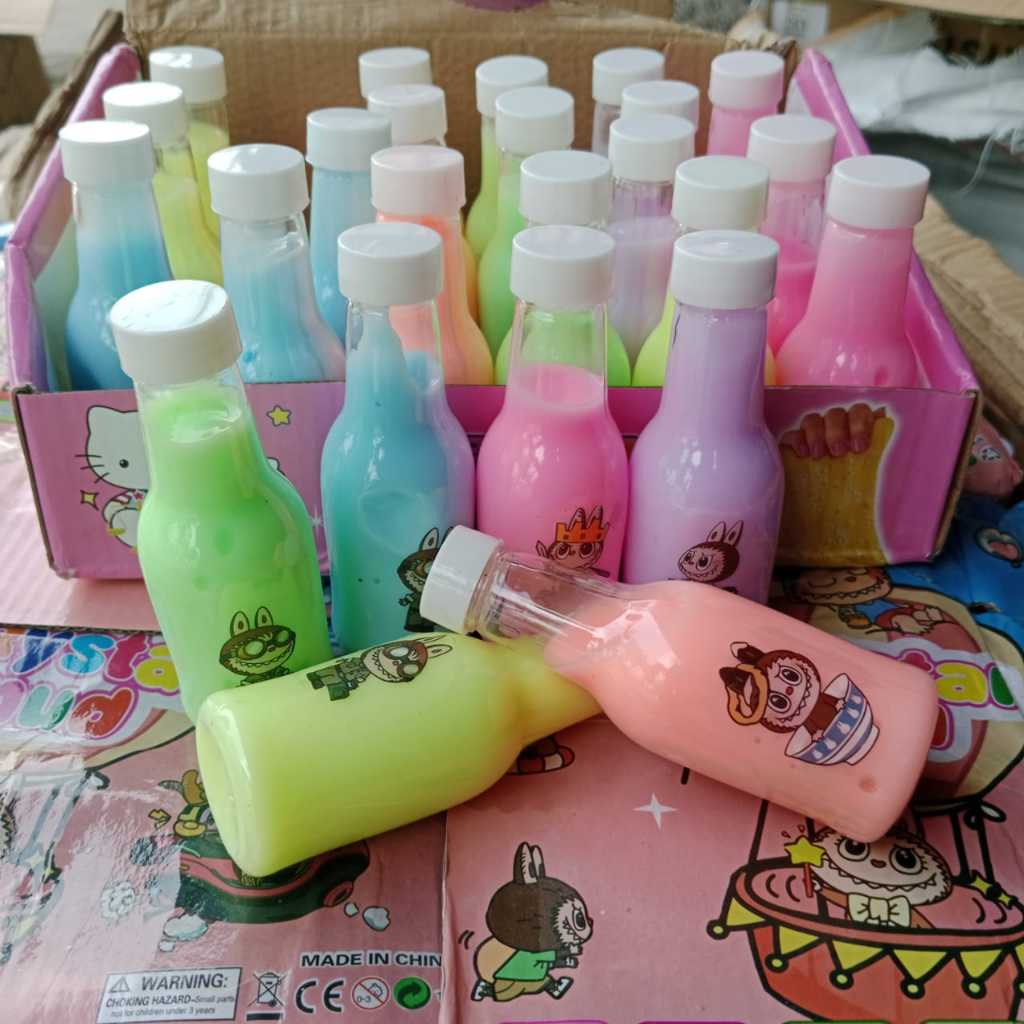 Jual SLIME BOTOL SANRIO / MAINAN SLIME BOTOL LABUBU / SLIME SUSU BOTOL ...