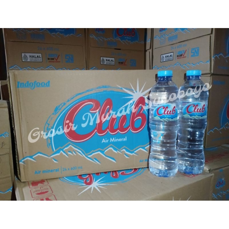Jual CLUB Air Mineral 600ml x 24 botol (1 box)INSTAN SURABAYA | Shopee ...