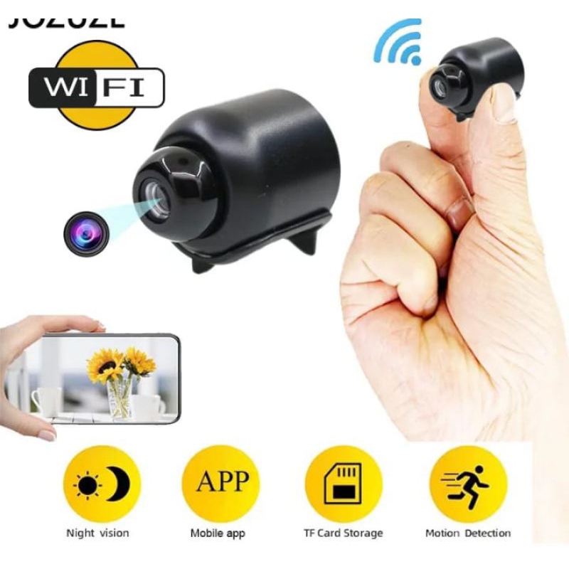 Jual New Cctv IP Cam Mini wireless X5 FHD 1080P 8MP MALAM INFRARED ...