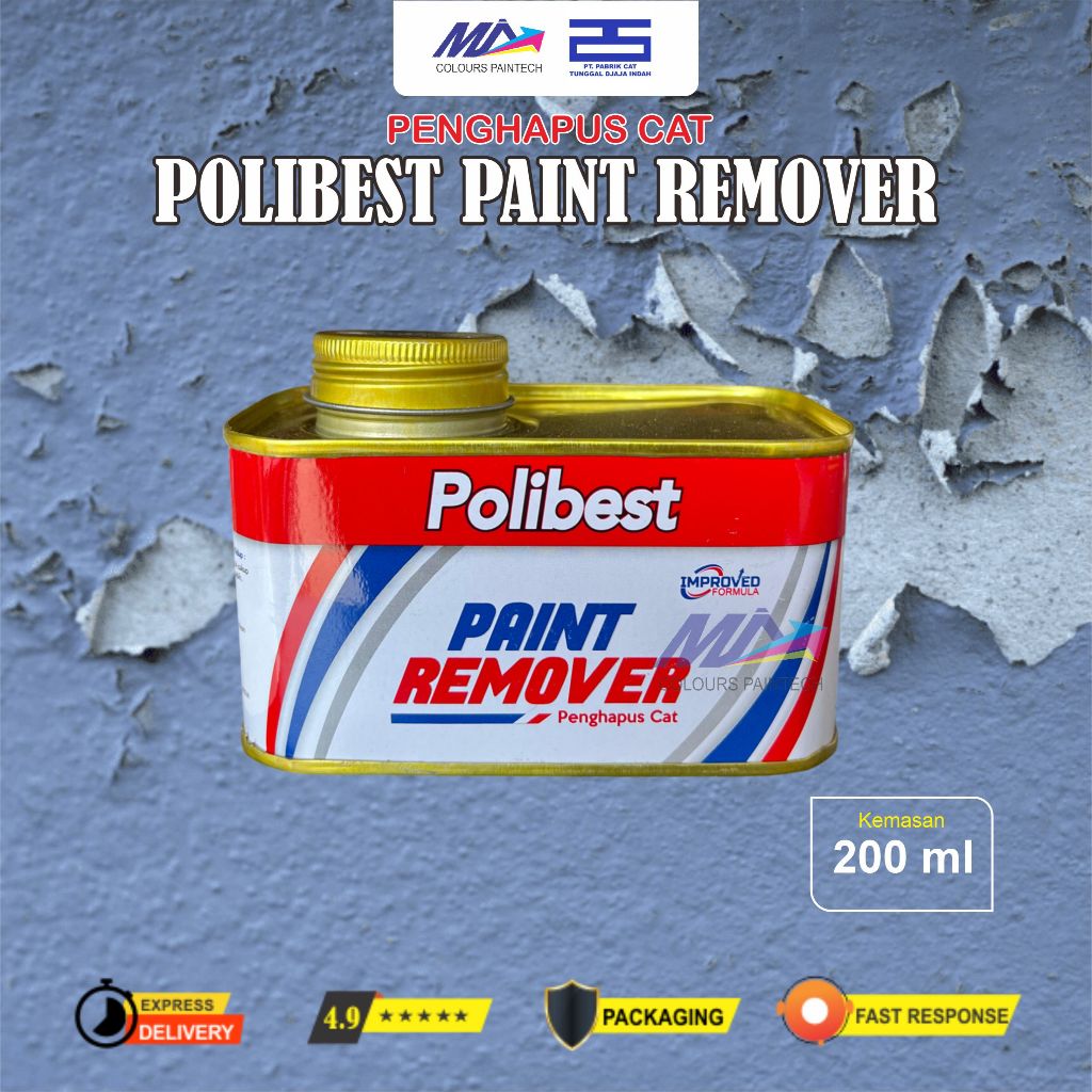 Jual POLIBEST PAINT REMOVER PENGHAPUS CAT 200 ML | Shopee Indonesia