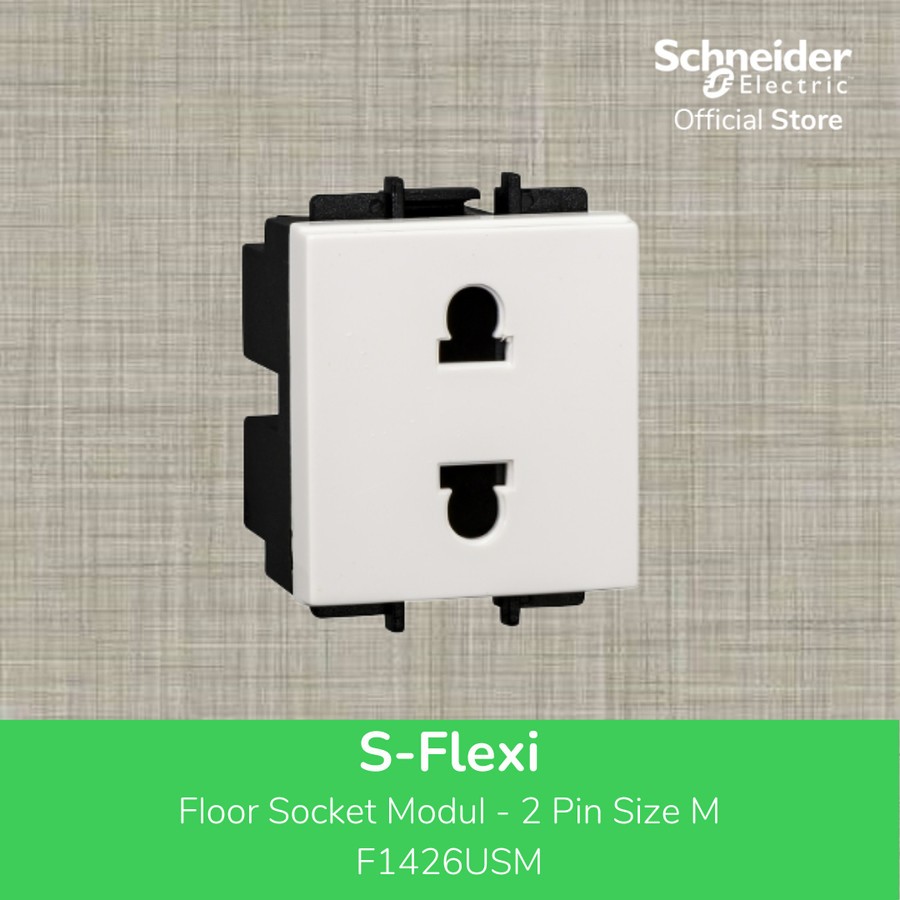 Jual Schneider Electric S-Flexi Universal Socket 2 Pin (M) | Shopee ...