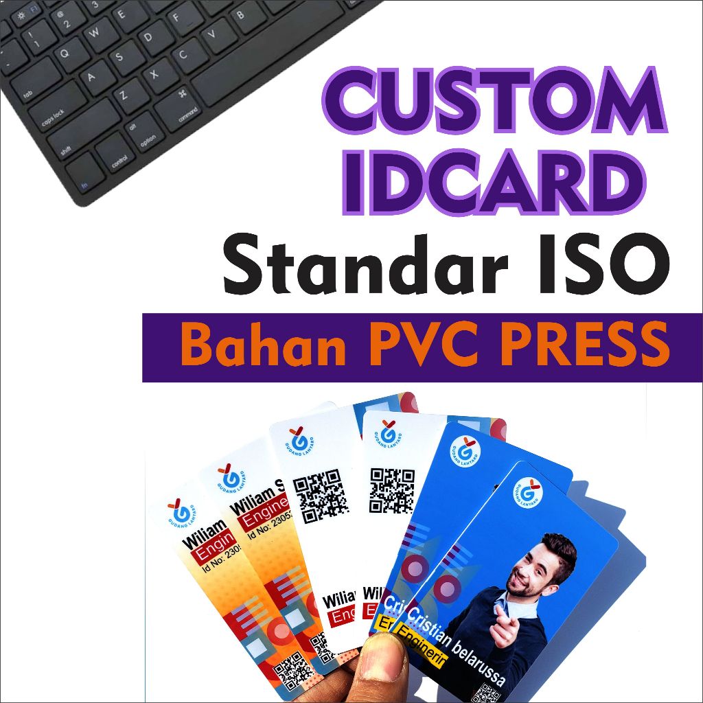Jual Cetak Id card Bahan Pvc,kartu Member pake Poto dan barcode desain ...