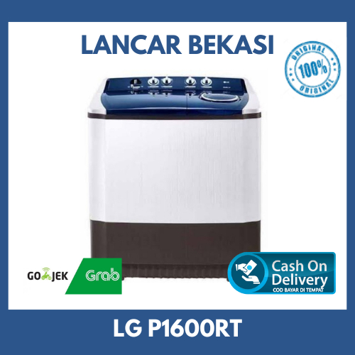 Jual Mesin Cuci LG P1600RT 2 Tabung Punch +3 - Roller Jet Pulsator (16 ...