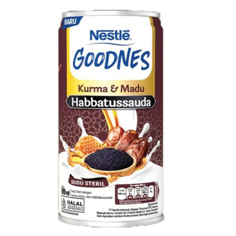 Jual Nestle Goodnes Kurma & Madu Habbatussauda 189 ml | Shopee Indonesia