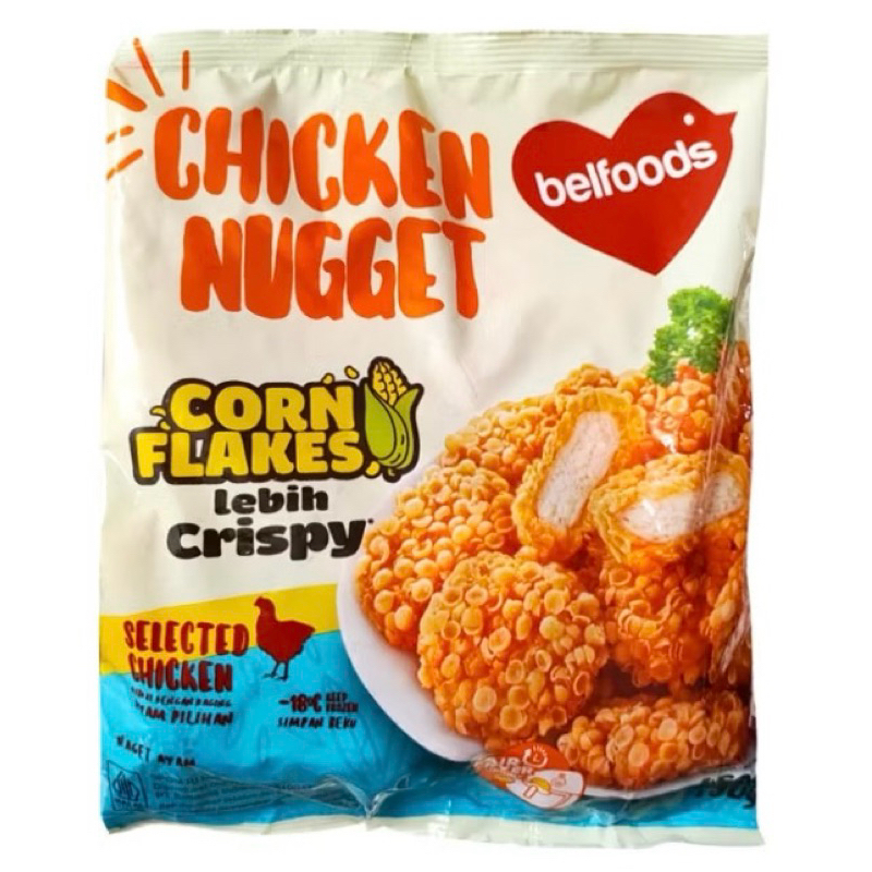 Jual BELFOODS Chicken Nugget Corn Flakes 450gr | Shopee Indonesia