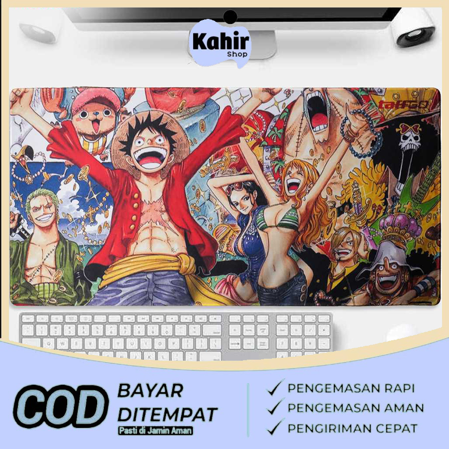 Jual Mouse Pad Xl Anime One Piece / Gaming Mouse Pad 800x400x2mm Besar ...