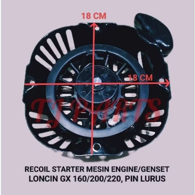 Jual Recoil Starter/Tarikan Mesin Engine/Genset LONCIN GX 160/200/220, Model Pin Lurus | Shopee ...