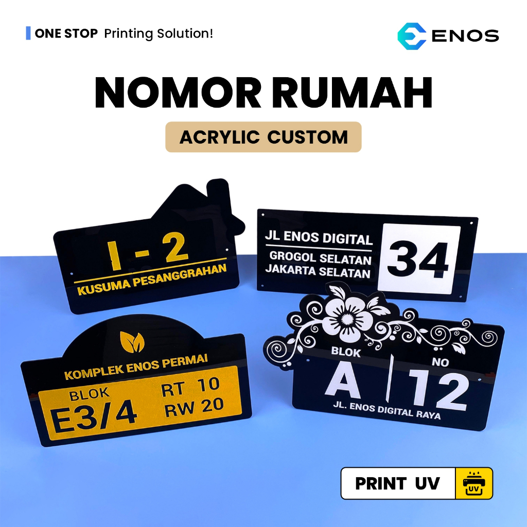 Jual NOMOR RUMAH AESTHETIC BAHAN AKRILIK / NO RUMAH MINIMALIS dan UNIK ...