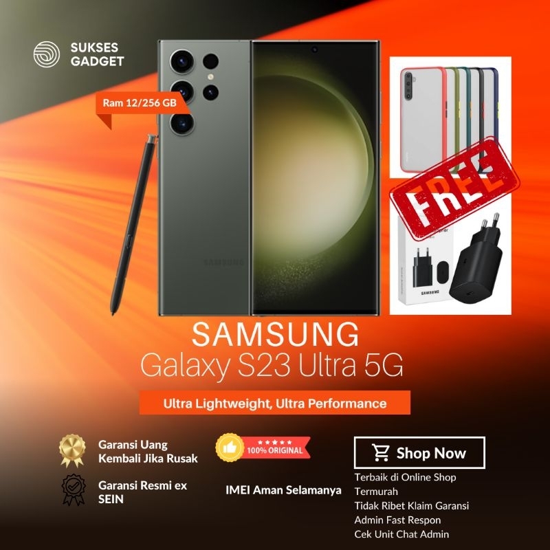 Jual Samsung Galaxy S23 Ultra 12/256GB Second Fullset Garansi Resmi ...