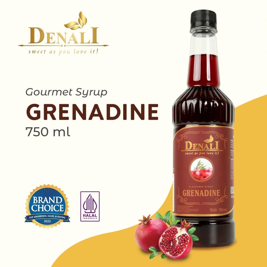 Jual Denali Syrup Grenadine Flavour 750ml | Sirup Rasa Grenadine 750 ml ...
