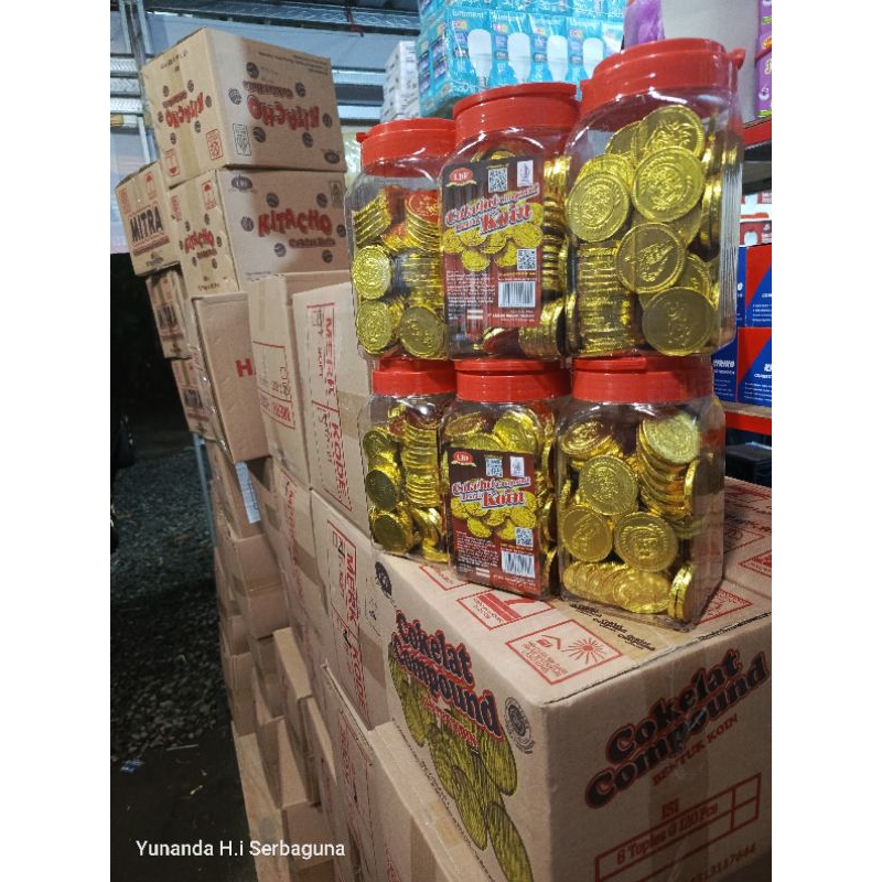 Jual ( isi 120 pcs ) PERMEN COKLAT KOIN BESAR | Shopee Indonesia