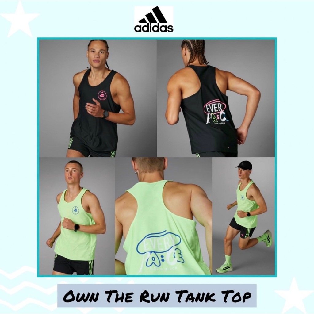 Jual Own The Run Runners Tank Top by Adds & Dry Fit Miler Men Running ...