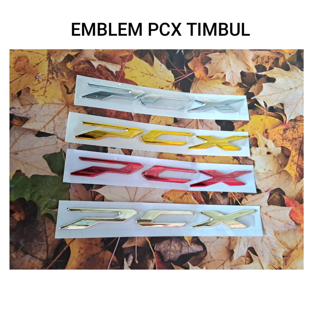Jual Emblem honda PCX 150 gold / Logo timbul Pcx chrome / emblem PCX ...