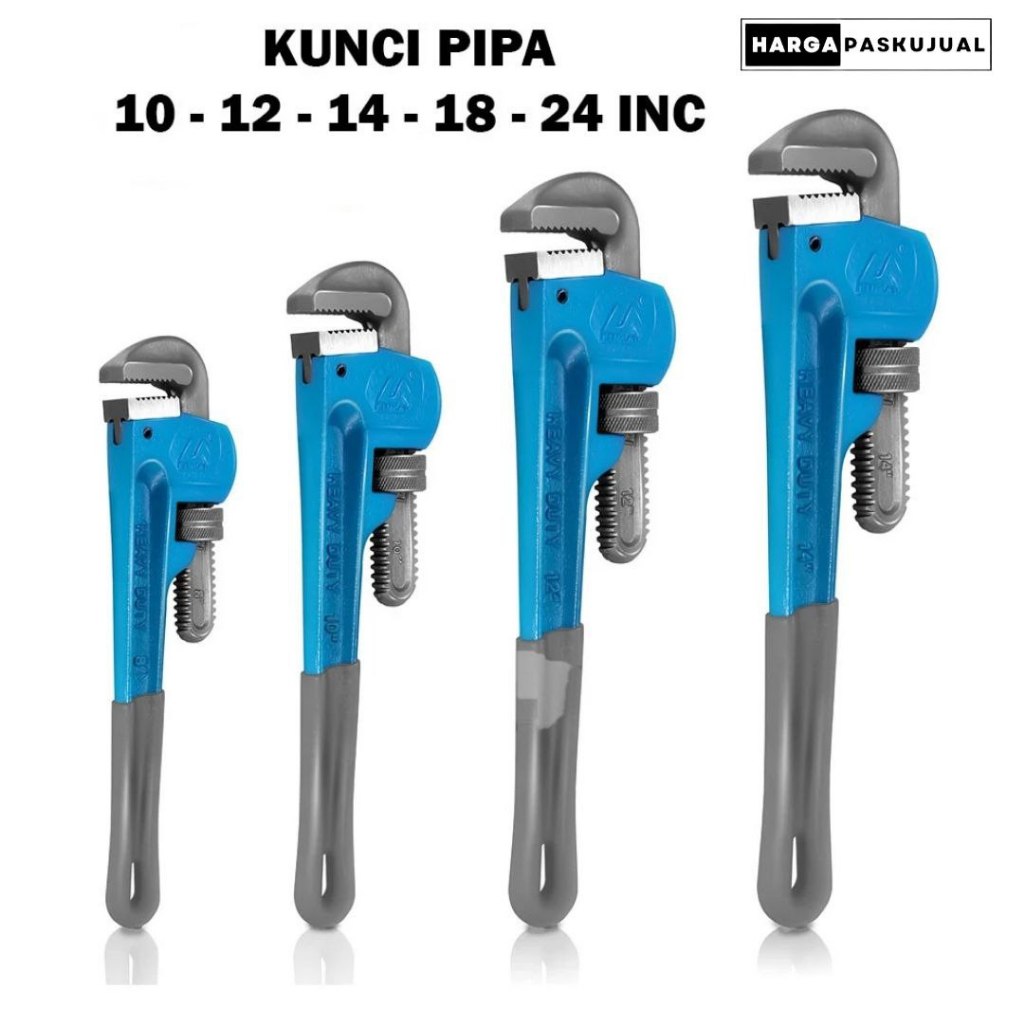 Jual Kunci Pipa 12 14 18 24 inch Kunci Pipa Ledeng Kunci Pipe Wrench 10 ...