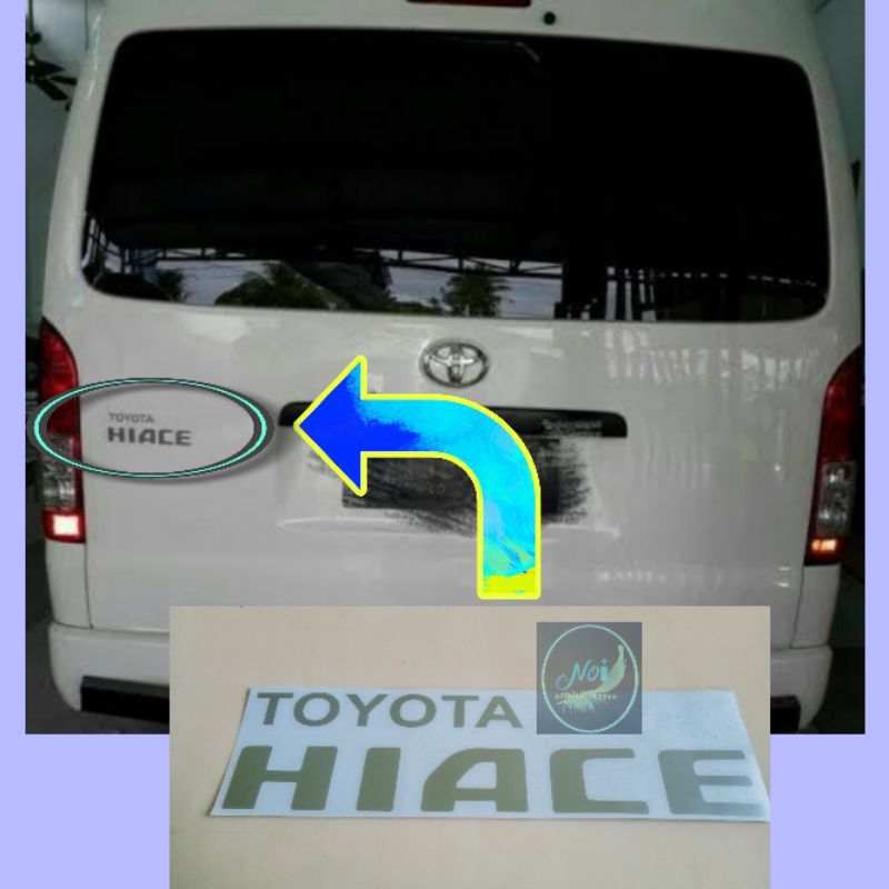 Jual sticker Toyota Hiace | Shopee Indonesia