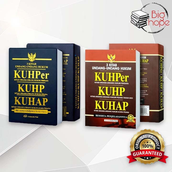 Jual Buku Hukum Undang Undang / 3 Kitab UU Hukum KALF COVER : KUHPer KUHP KUHAP Beserta ...