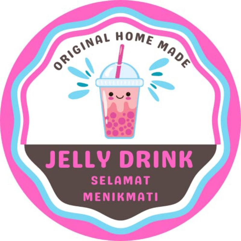 Jual (MINIMAL ORDER 100 PCS) STICKER JELLY DRINK MINUMAN SEGAR KEMASAN ...
