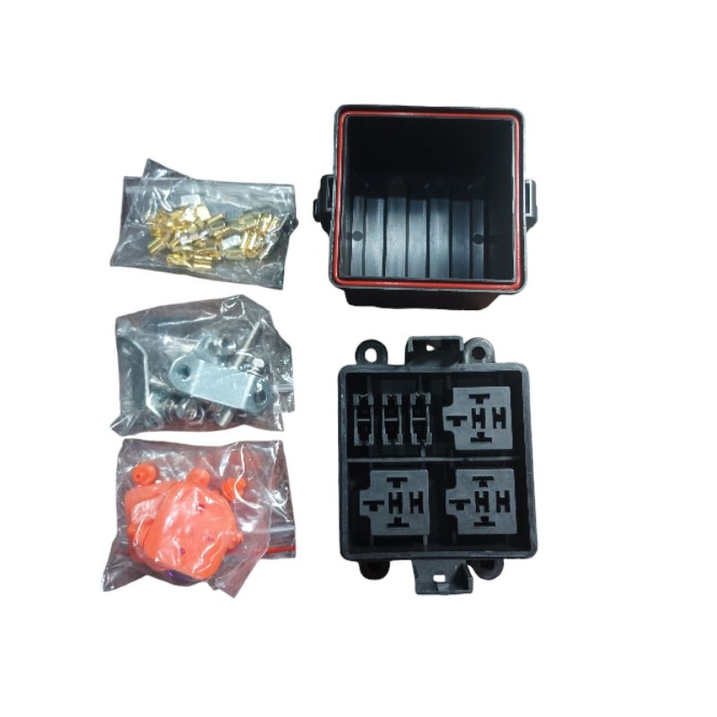 Jual Box Relay Universal 3 way relay & 3 slot fuse waterproof | Shopee ...