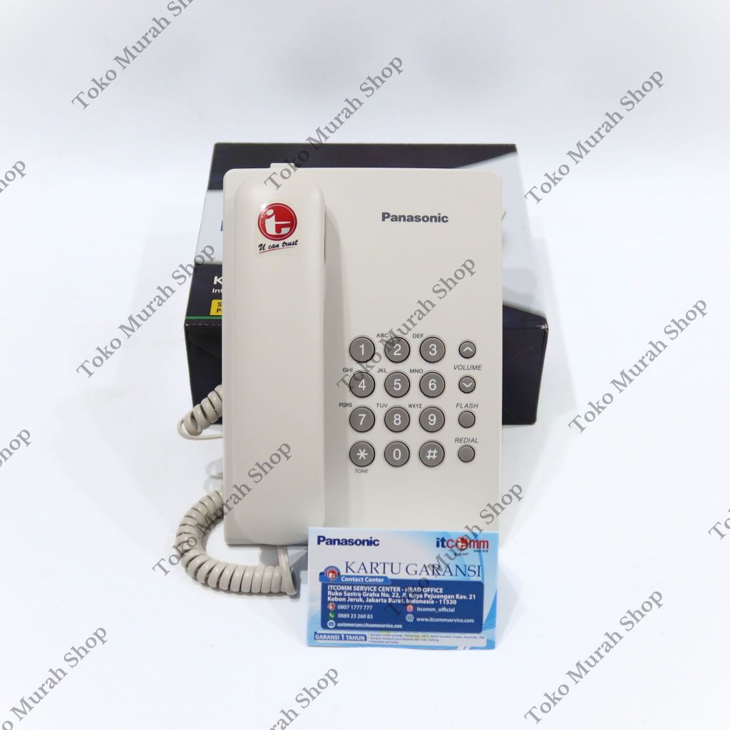 Jual Telepon Kabel Panasonic KX-TS505 - Putih | Shopee Indonesia