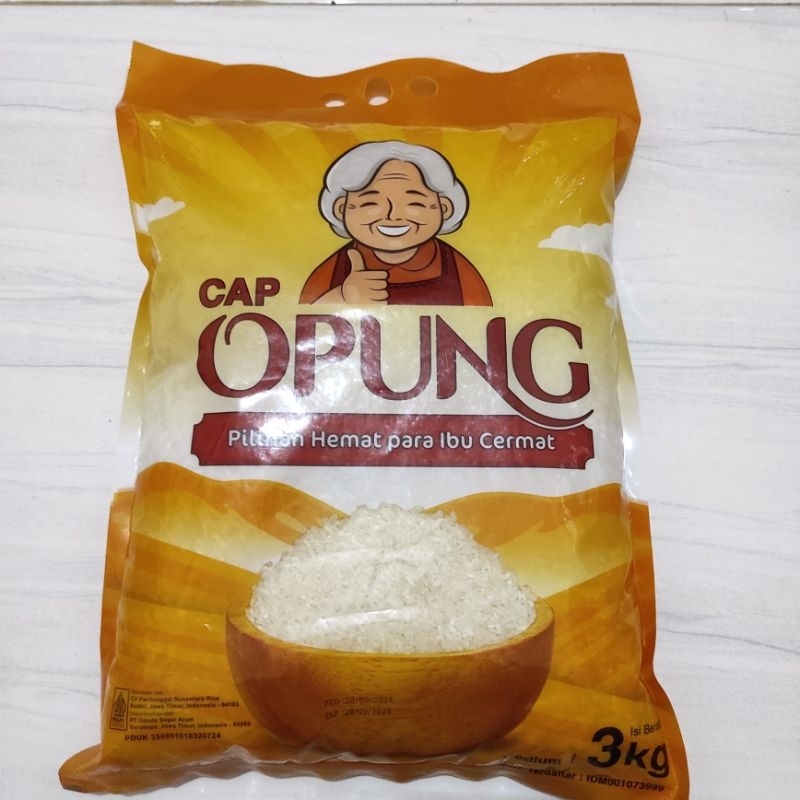 Jual Beras Cap OPUNG /Opung Kemasan 3 Kg | Shopee Indonesia