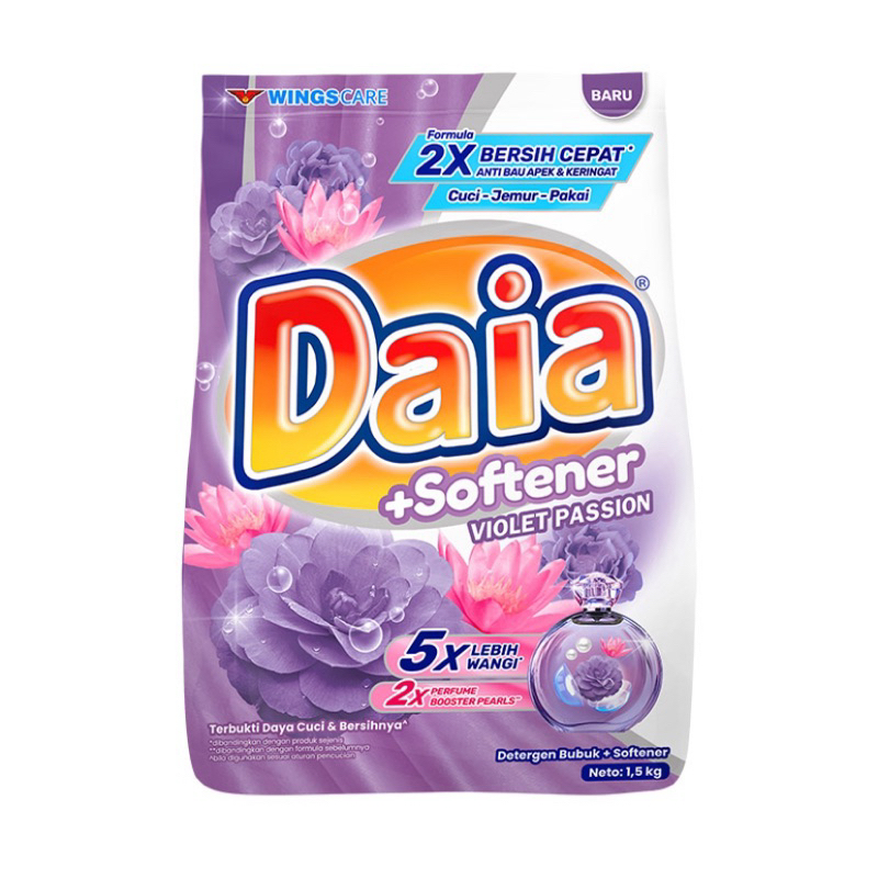 Jual DAIA DETERGEN BUBUK ALL VARIAN 1.5 kg | Shopee Indonesia