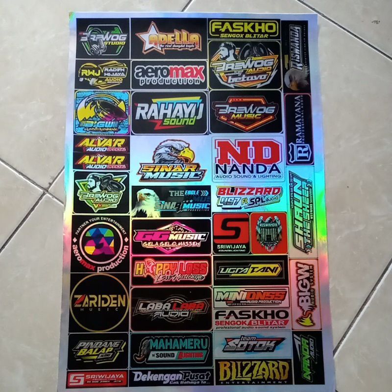 Jual STIKER SOUND | STIKER SOUND SYSTEM | STIKER HOLOGRAM | STIKER PACK ...