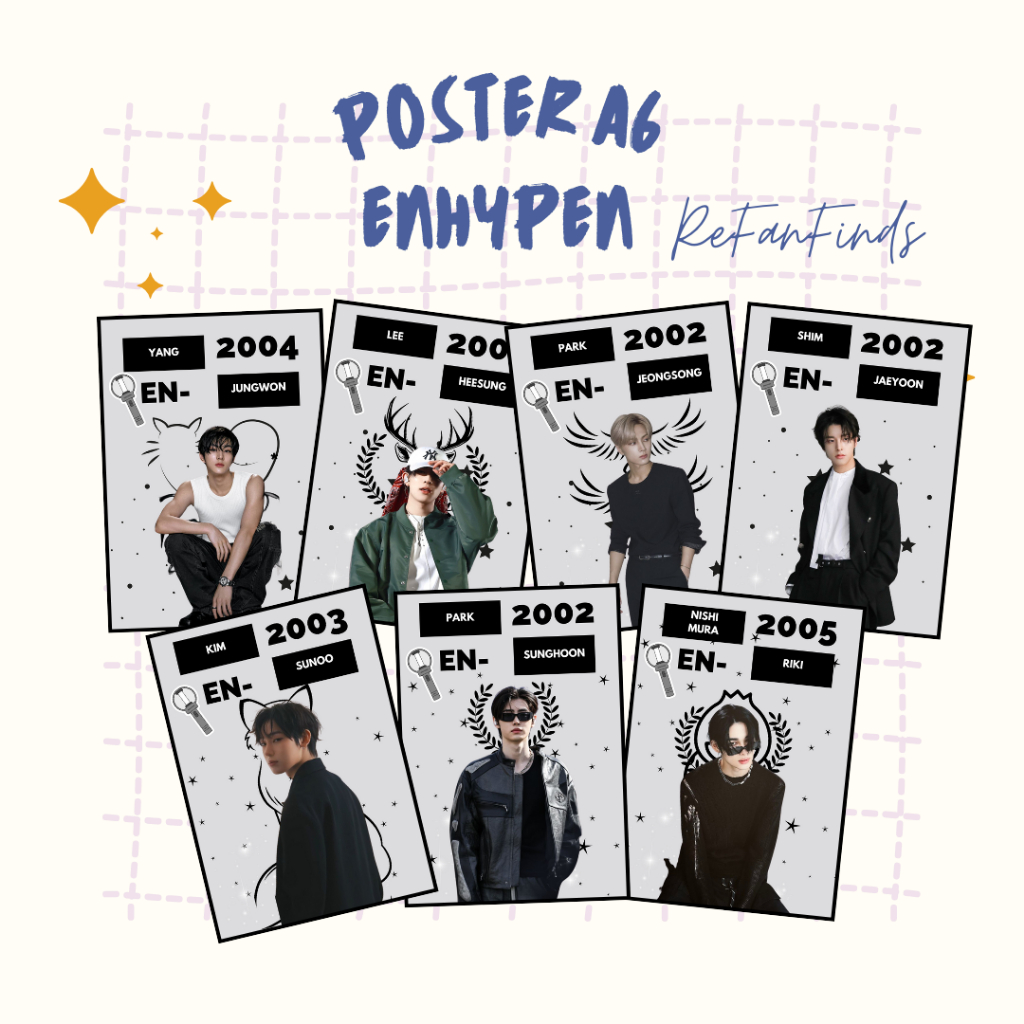 Jual POSTER WALL DECOR ENHYPEN POSTER KPOP4 | Shopee Indonesia