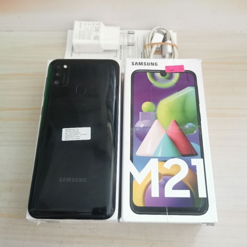 Jual Samsung M21 ram 4GB 64GB Bekas - Fullset Resmi - second | Shopee Indonesia