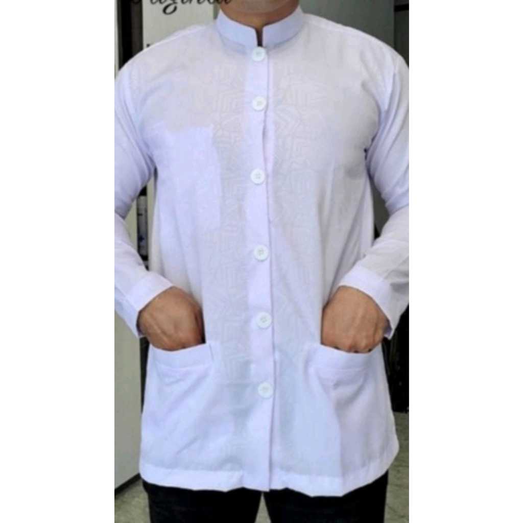 Jual Jasko Polos Baju jasko Muslim Jas Koko Pria /Baju Jas Koko embos ...
