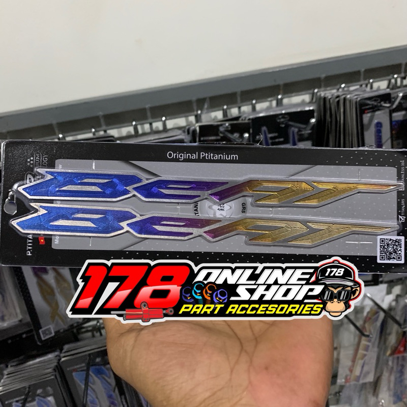 Jual emblem titanium body beat (harga 1set sepasang) | Shopee Indonesia