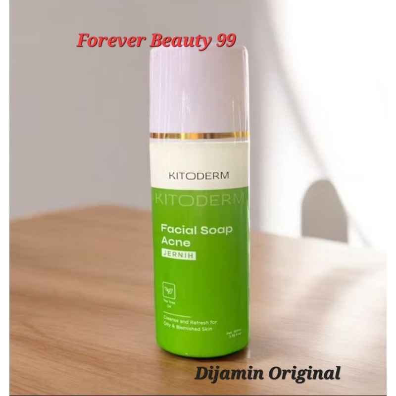 Jual Kitoderm Facial Soap Acne JERNIH - Sabun wajah (Bening) untuk ...