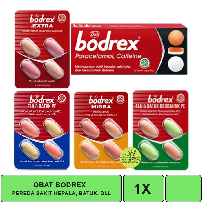 Jual Bodrex Besar Paracetamol Pereda Nyeri Pusing Dan Sakit Kepala ...