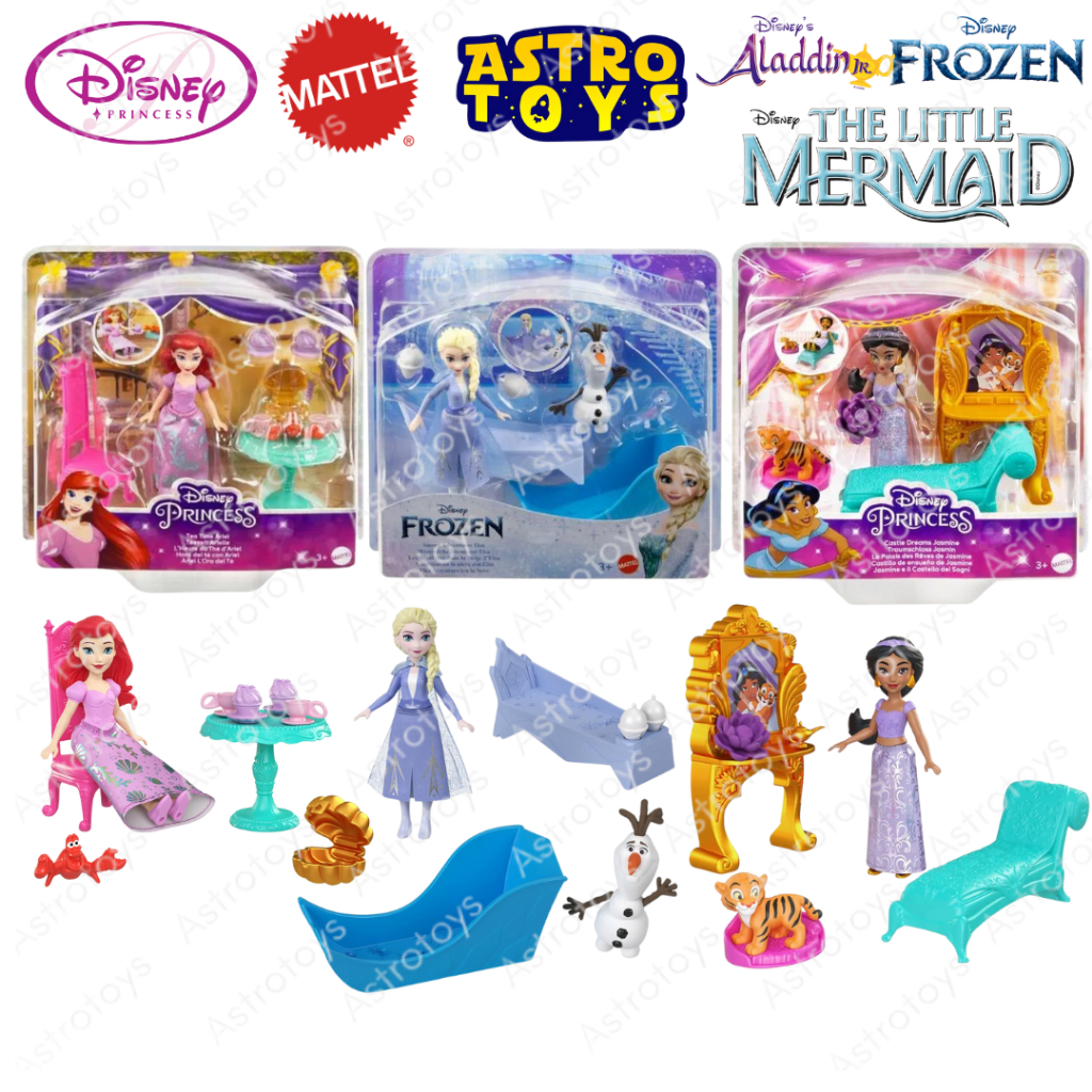 Jual Mattel Disney Princess Ariel the Little Mermaid / Elsa Frozen ...