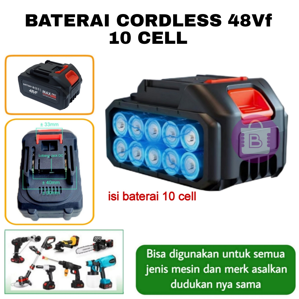 Jual Baterai Lithium 21V / 24V / 48Vf Jet Cleaner Cordless | Baterei ...
