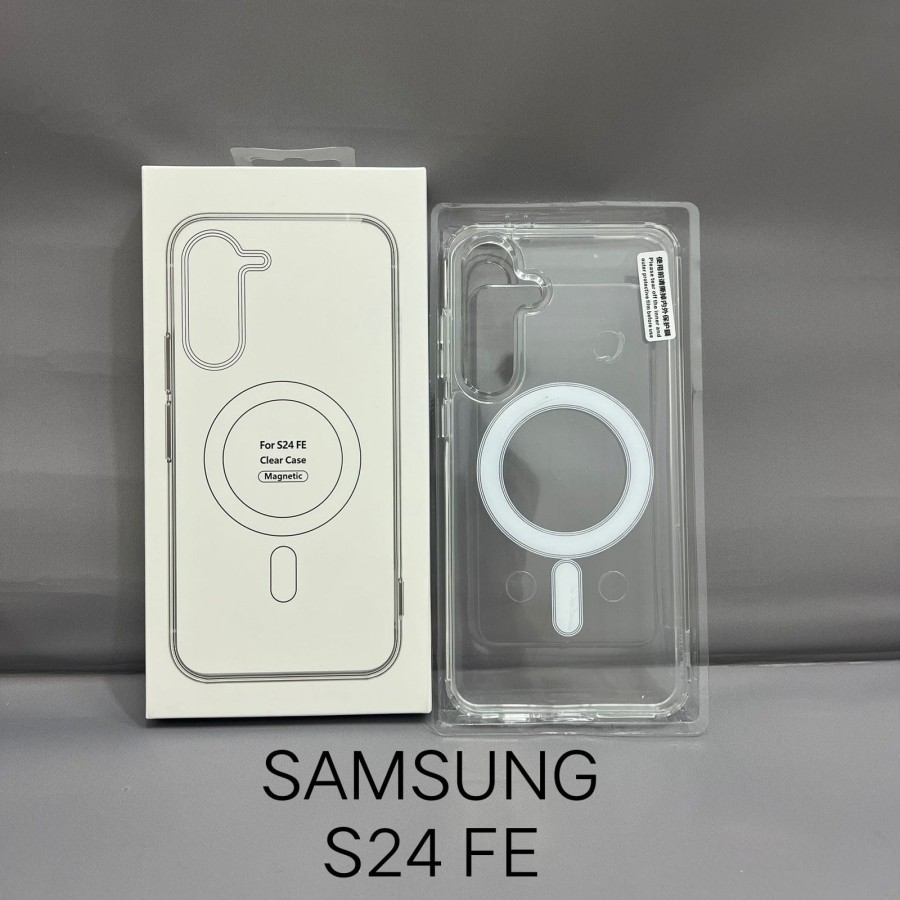 Jual SAMSUNG S25 S24 ULTRA PLUS S24 FE, S21 FE ULTRA PLUS SOFT CASE MAGSAFE CLEAR COVER WIRELESS ...