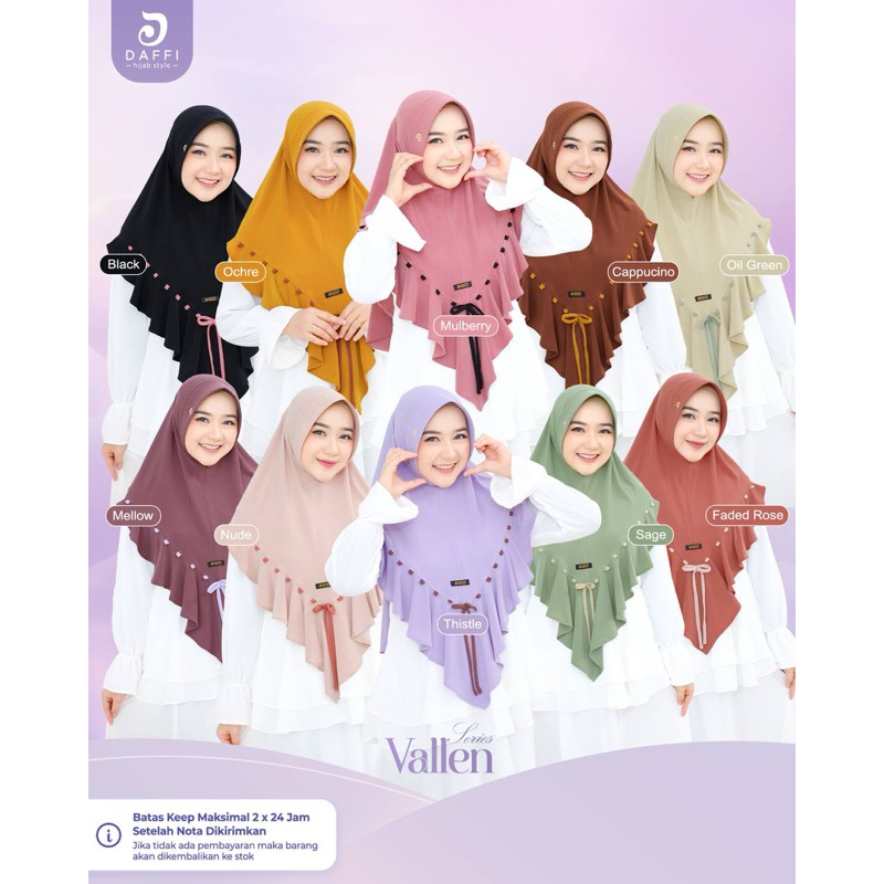 Jual VALEN hijab new colour by daffi series | Shopee Indonesia