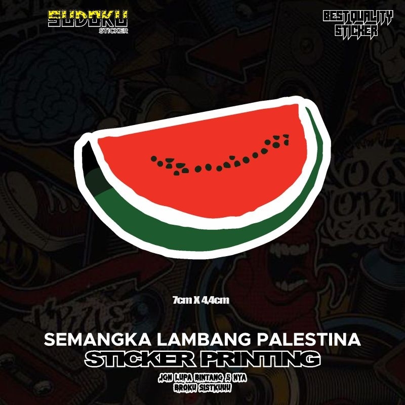 Jual STICKER STKER PRINTING FREE PALESTINE LAMBANG SEMANGKA VIRAL FYP ...