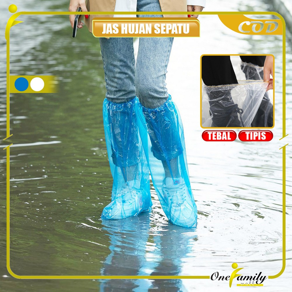 Jual ONE-S65 Pelindung Sepatu Anti Air Panjang Rain Cover Shoes / Jas ...