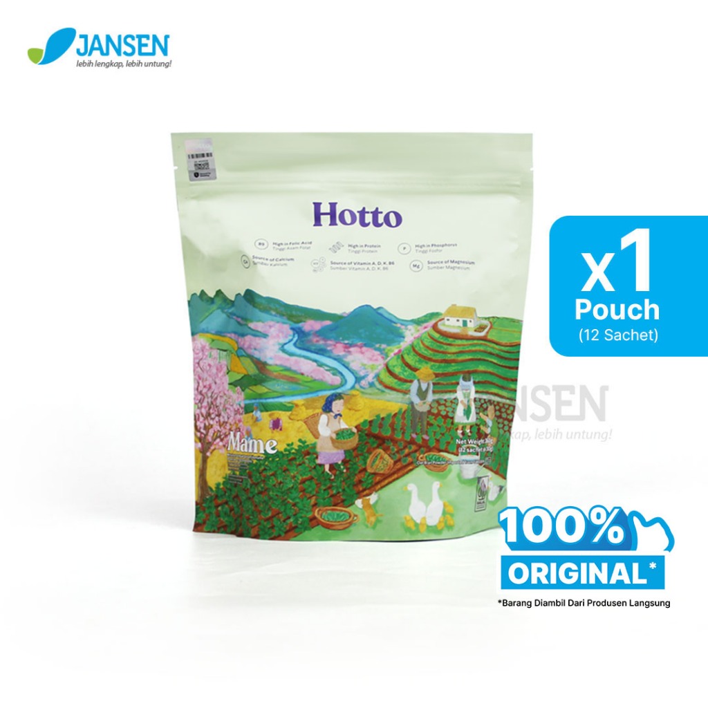 Jual Hotto Purto Edamame Multigrain (1 Pouch x 12 Sachet ) - Rasa Mame ...