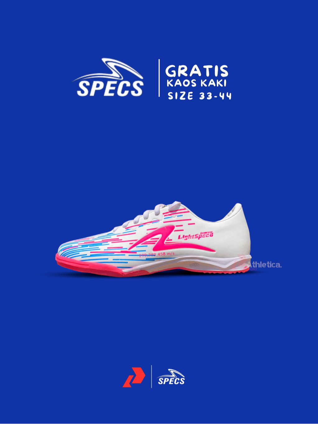 Jual Sepatu Futsal Mini Socer Specs Terbaru LIghtSpeed Grade Original ...