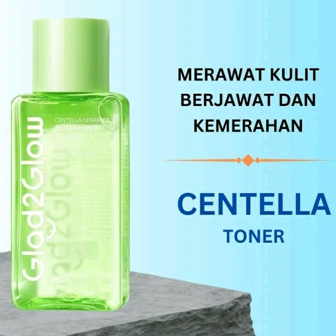 Jual Glad2Glow Centella Ceramide Soothing Acne Cica Toner Wajah | Shopee Indonesia