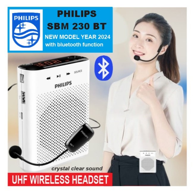Jual MEGAPHONE MEGAFON SPEAKER + MIC WIRELESS - MERK PHILIPS SBM230 ...