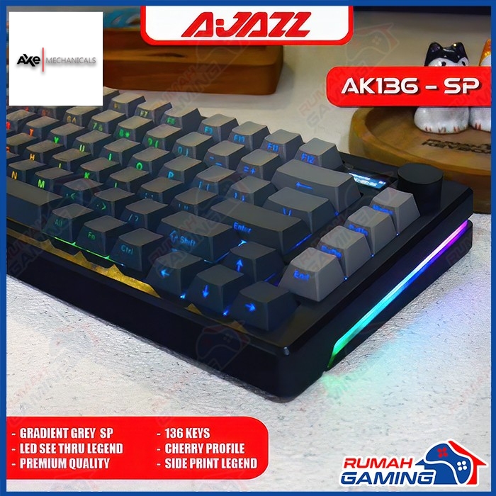 Jual AXE MECHANICALS - Gradient Grey - Cherry - Side Print - Keycap ...