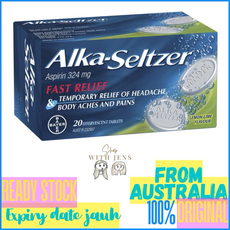 Jual Alka-Seltzer Lemon-Lime Effervescent tablets 20 Pack | Shopee ...