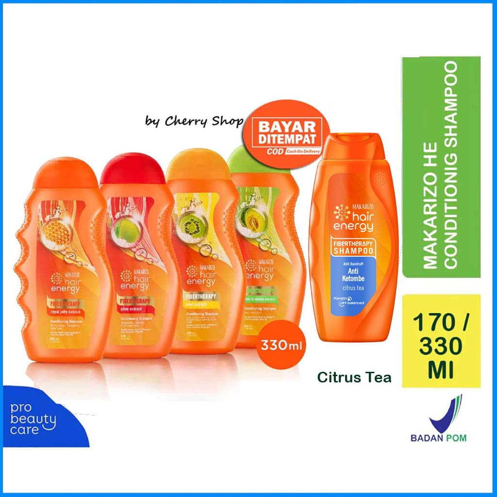 Jual [170ML & 330ML] MAKARIZO Hair Energy Conditioning Shampoo Botol ...