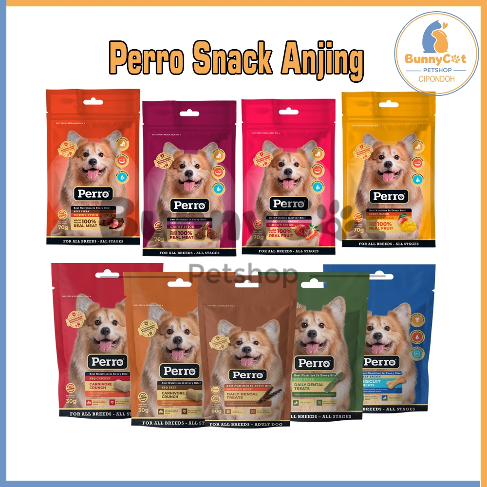 Jual Perro Dental Stick Spiral Chewy Stick Carnivore Crunch Bisquit ...