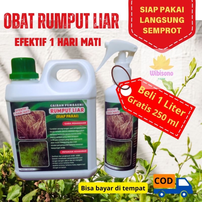 Jual Cairan Pembasmi Rumput Liar Siap Pakai Efektif dan Ampuh 1 Liter ...