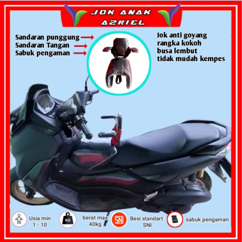 Jual Jok Motor Anak Boncengan Depan Nmax New dan Nmax Old Kursi Dudukan ...
