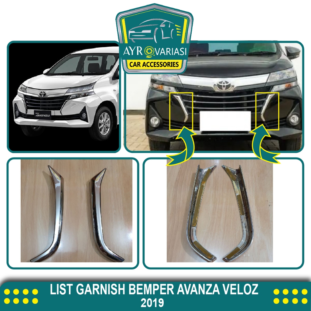 Jual List Garnish Bumper Bemper Radiator Bawah Toyota Veloz Avanza 2019 ...